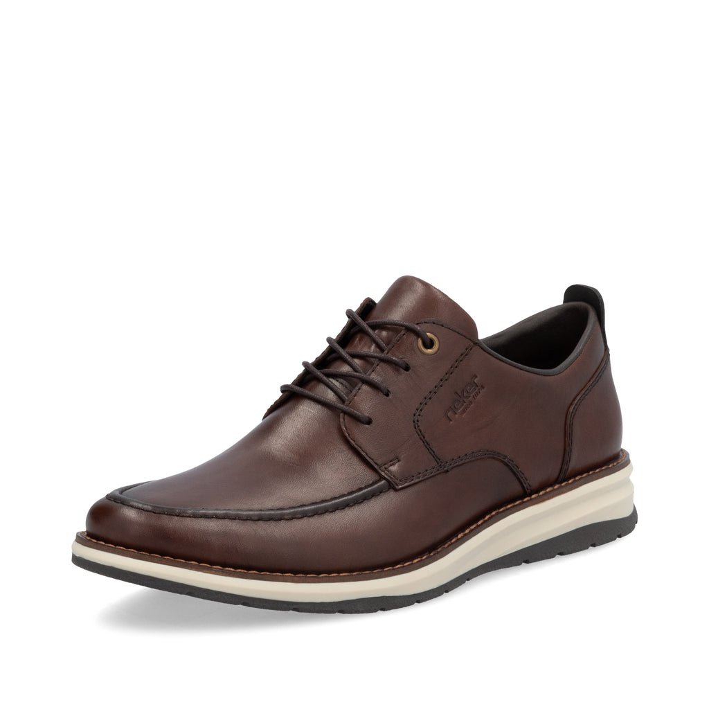 Netherlands Mens Tan Leather Formal Shoes | Rieker NZ – Rieker New Zealand